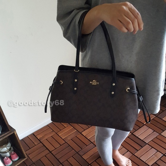 Coach | Bags | Coach Signature Drawstring Carryall Nwt | Poshmark